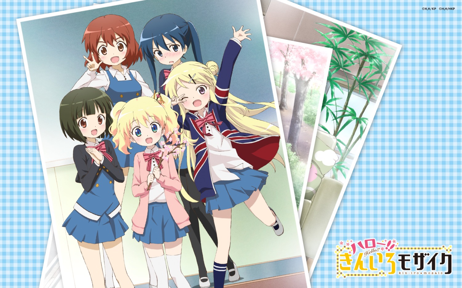 kin-iro mosaic alice cartelet inokuma youko komichi aya kujou karen oomiya shinobu pantyhose ...